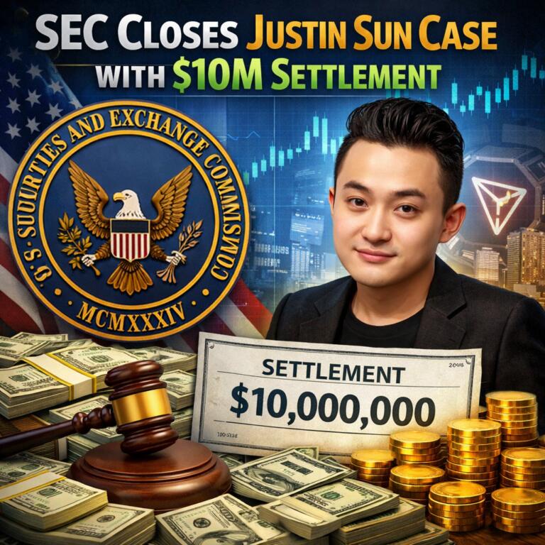 SEC Closes Justin Sun Case with $10M Settlement