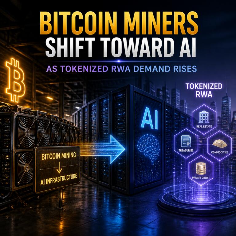 Bitcoin Miners Shift Toward AI as Tokenized RWA Demand Rises