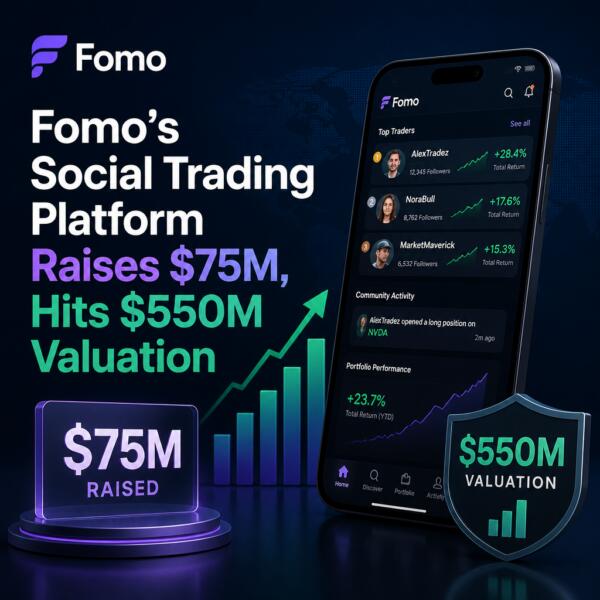 Fomo’s Social Trading Platform Raises $75M, Hits $550M Valuation