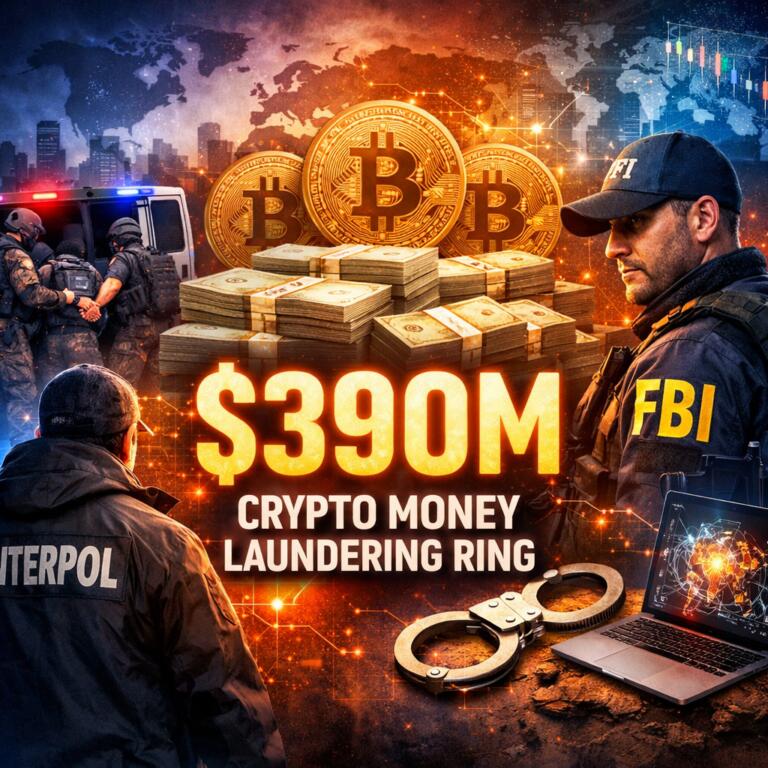 Global sting dismantles $390M crypto money-laundering ring