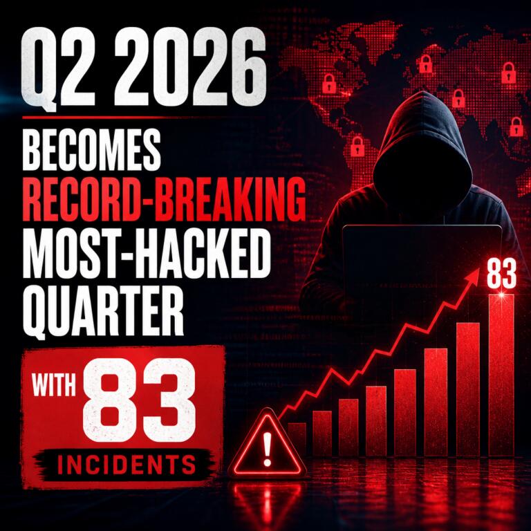 Q2 2026 Becomes Record-Breaking Most-Hacked Quarter with 83 Incidents