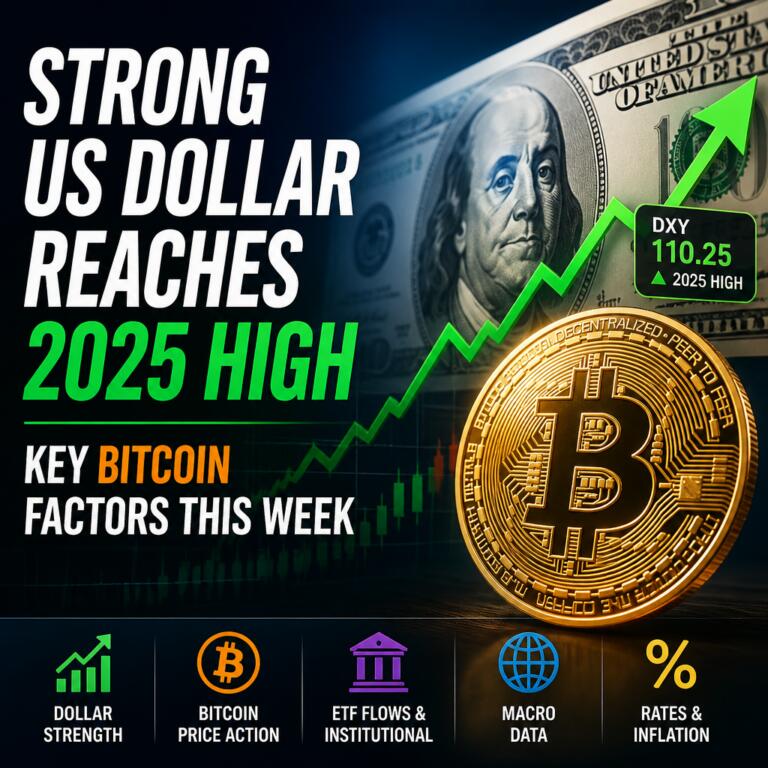 Strong US Dollar Reaches 2025 High; Key Bitcoin Factors This Week